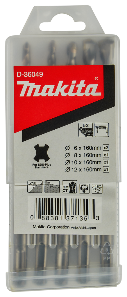 D-36049 - B2S: Betonboorset 5-delig | Makita.nl