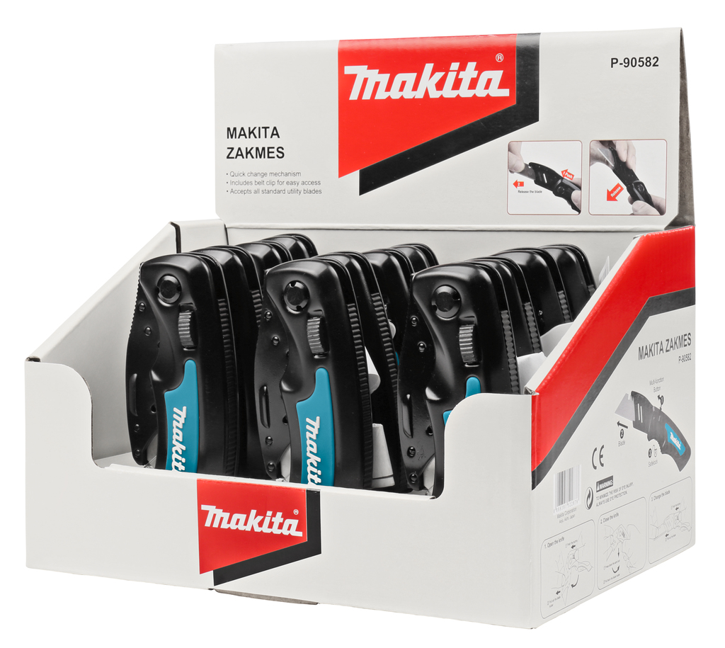 P-90582-12 - Display 12x zakmes | Makita.nl