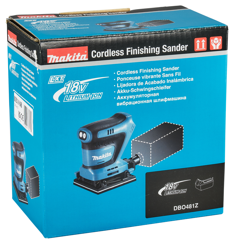 DBO481Z - 18 V Handpalm vlakschuurmachine | Makita.nl